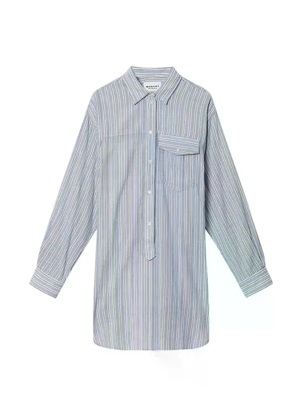 MARANT ETOILE Loriane Striped Mini Dress