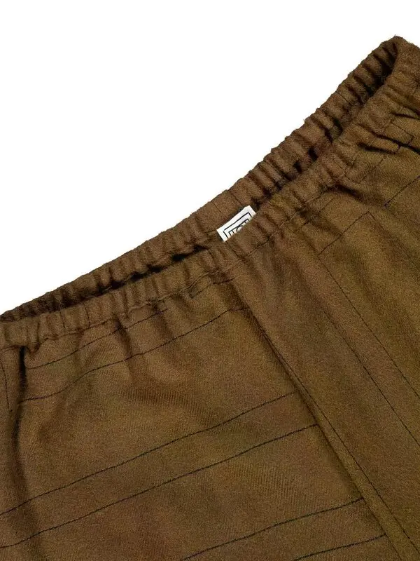 TOTEME Monogram Flannel Trousers - Brown