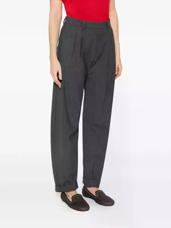 Brunello Cucinelli Pleated Cuffed Trousers