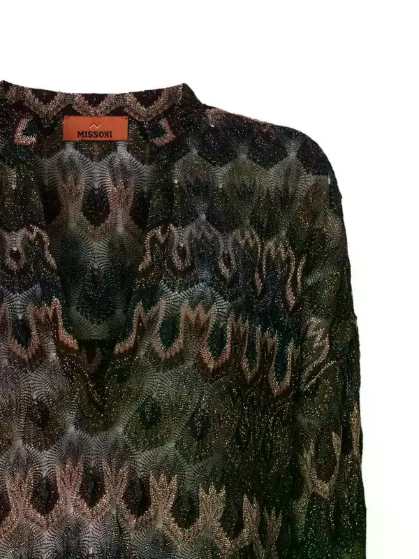 Missoni Textured Knit Blouse - Black