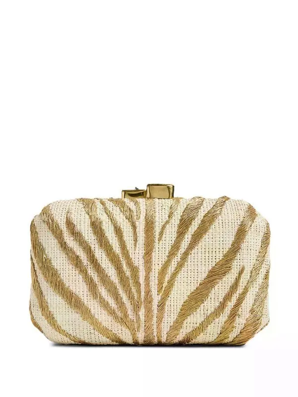 Pamela Munson Le Zoo Clutch Bag - Neutrals