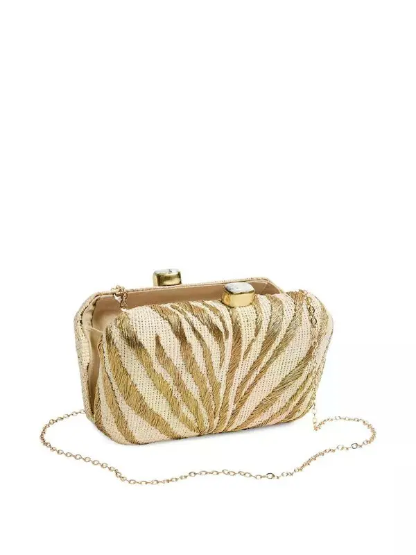 Pamela Munson Le Zoo Clutch Bag - Neutrals