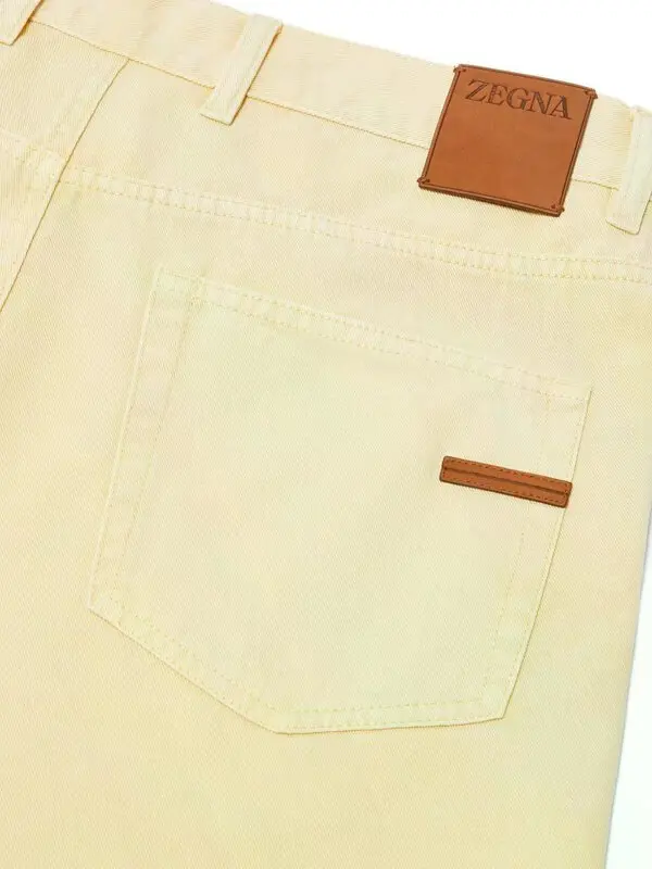 Zegna Roccia Straight Leg Jeans - Yellow