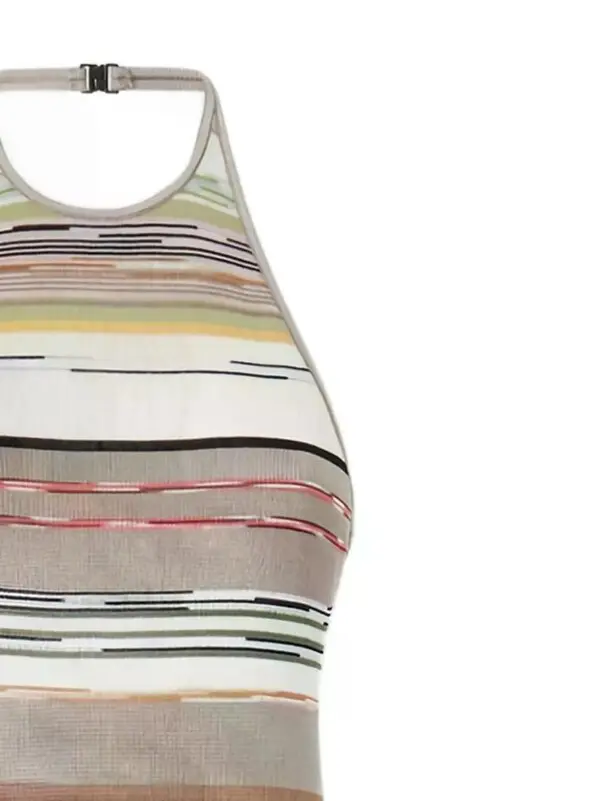 Missoni Striped Halterneck Midi Dress