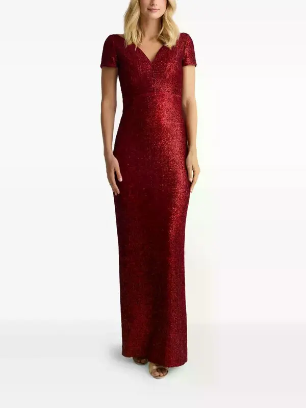 St. John Sequined Maxi Dress