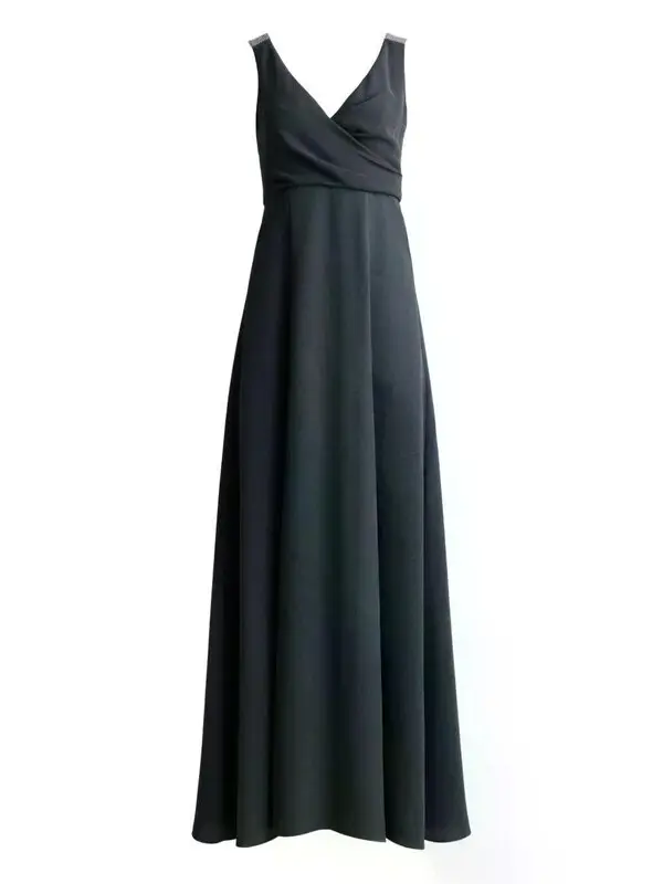 St. John V-neck Maxi Dress