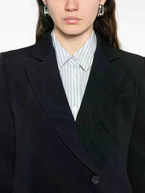 Emporio Armani Double-breasted Blazer - Black