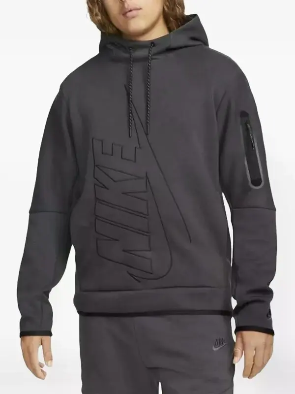 Nike Graphic-print Hoodie - Grey