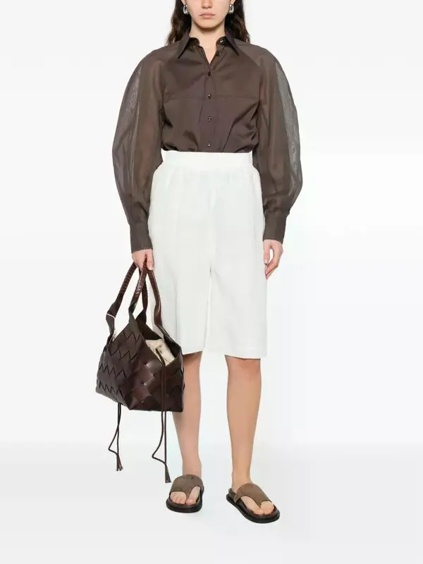 Brunello Cucinelli Elasticated-waist Knee-length Shorts