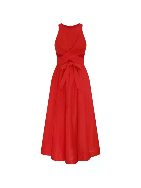 Zimmermann Patience Cut-out Dress - Red