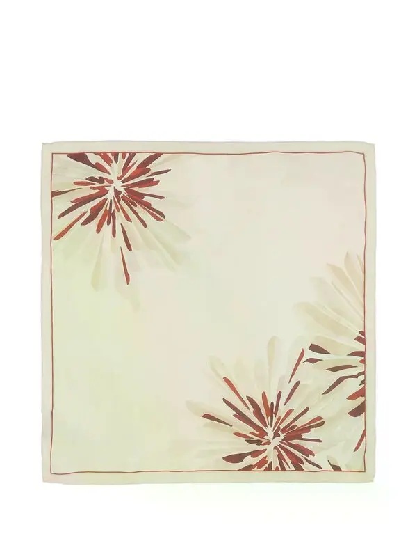 Brunello Cucinelli Floral-print Scarf - Neutrals
