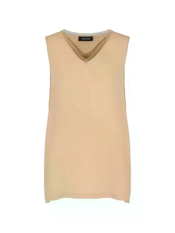 Fabiana Filippi V-neck Tulle Top