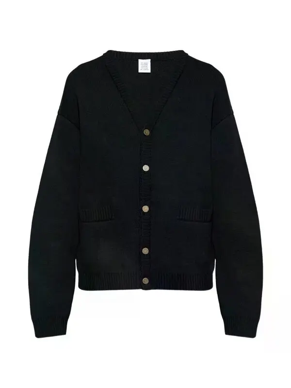 Vetements Button-up Cardigan - Black