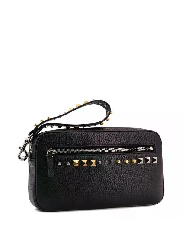Valentino Garavani Studded Zip-closure Clutch Bag - Black