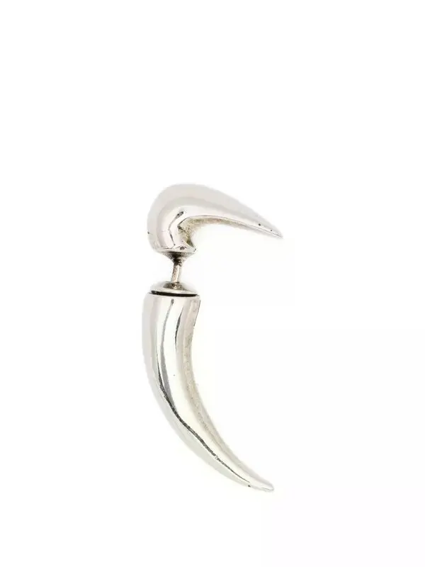 LEONARDO VALENTINI Horn Earrings - Silver