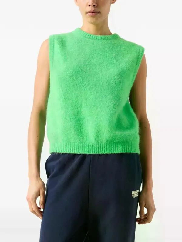 American Vintage Sleeveless Crew-neck Top - Green