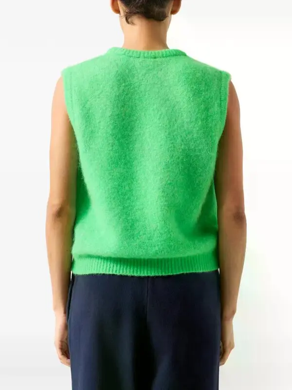 American Vintage Sleeveless Crew-neck Top - Green