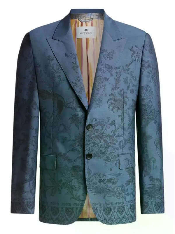 Etro Jacquard Wool Blazer