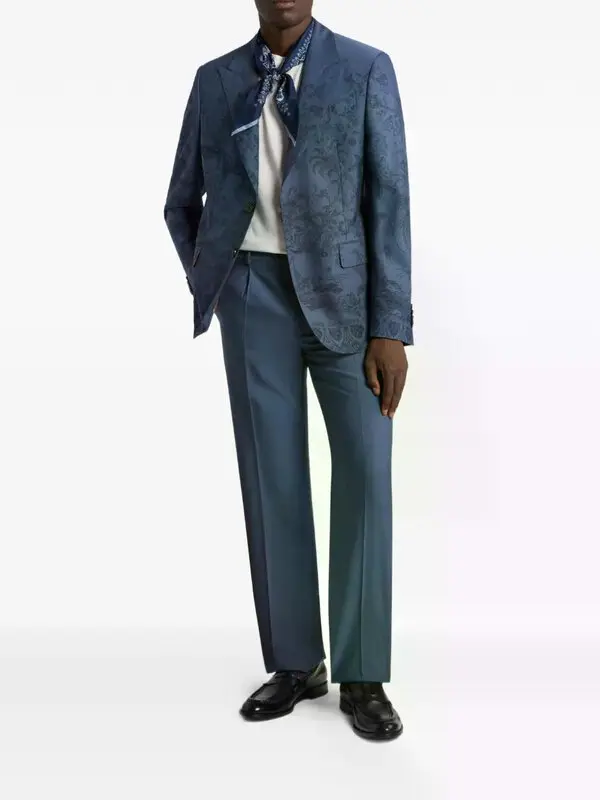 Etro Jacquard Wool Blazer
