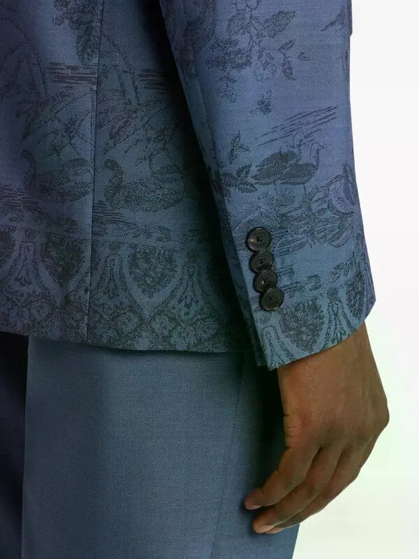 Etro Jacquard Wool Blazer