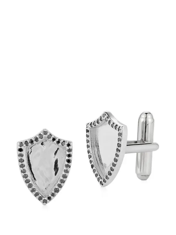 Mateo Shield Diamond Cufflinks