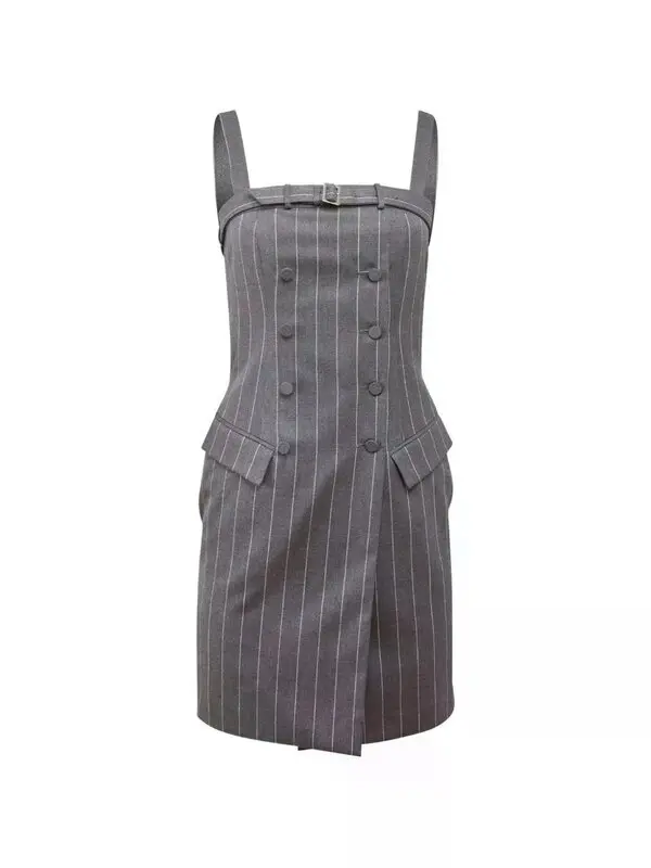 FLEUR DU MAL Maxwell Mini Dress - Grey