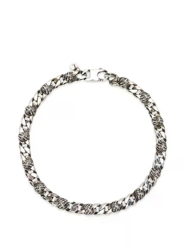 LEONARDO VALENTINI Studs Chain Necklace - Silver