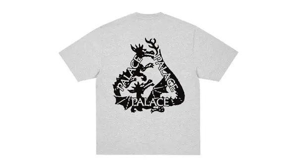 PALACE Tri Sorcery T-shirt - Grey Marl