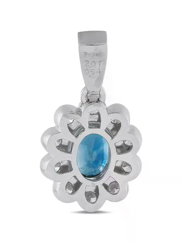 LB EXCLUSIVE Diamond And Sapphire Flower Pendant
