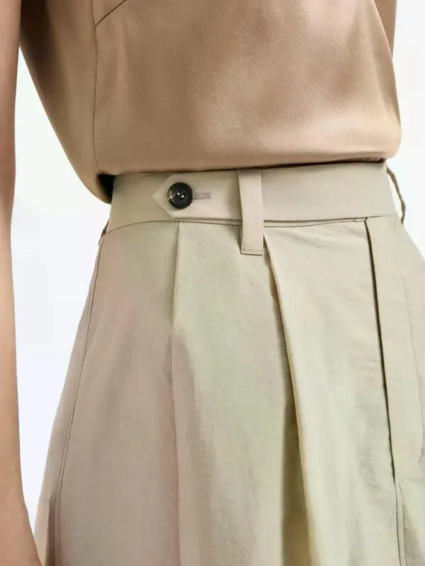 Brunello Cucinelli Sartorial Skirt With Monili Embellishment - Neutrals