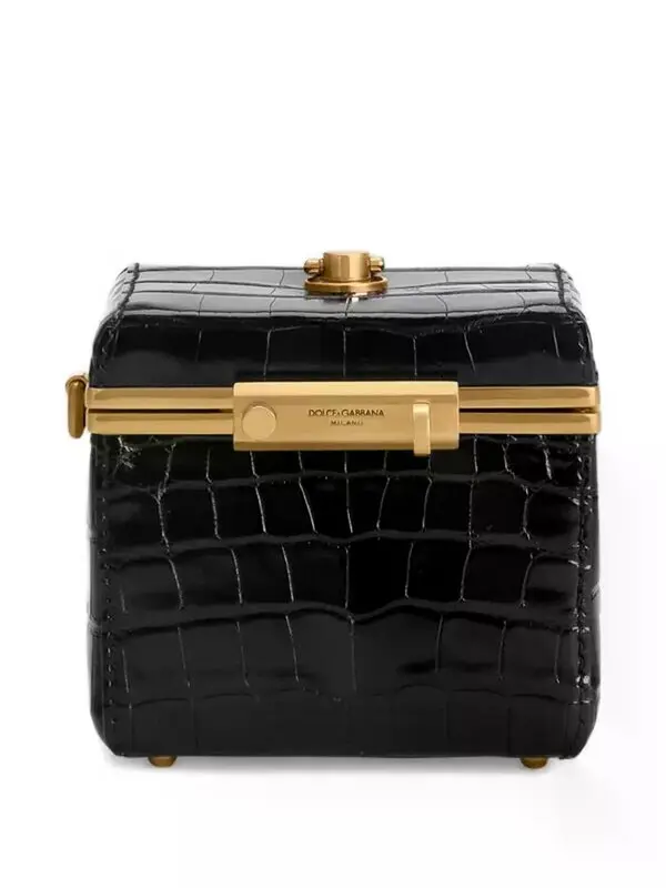 Dolce & Gabbana Eva Croc-effect Makeup Bag