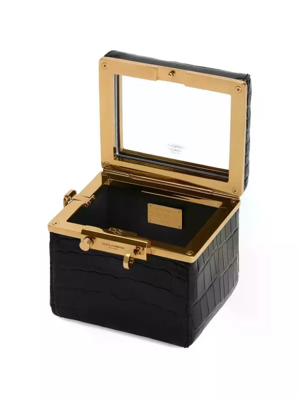 Dolce & Gabbana Eva Croc-effect Makeup Bag