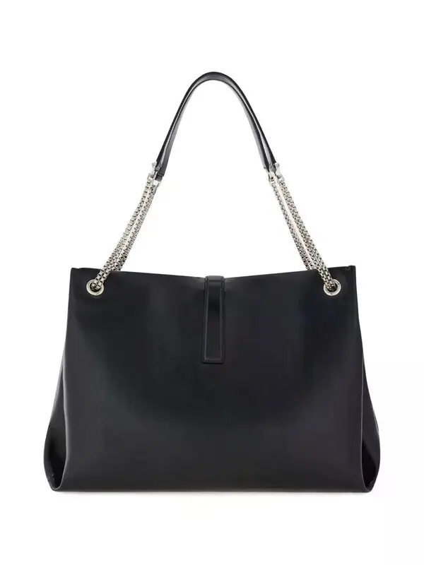 FERRAGAMO Hardware Chain Tote Bag - Black