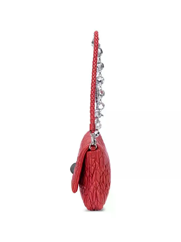Miu Miu Matelassé-effect Leather Shoulder Bag
