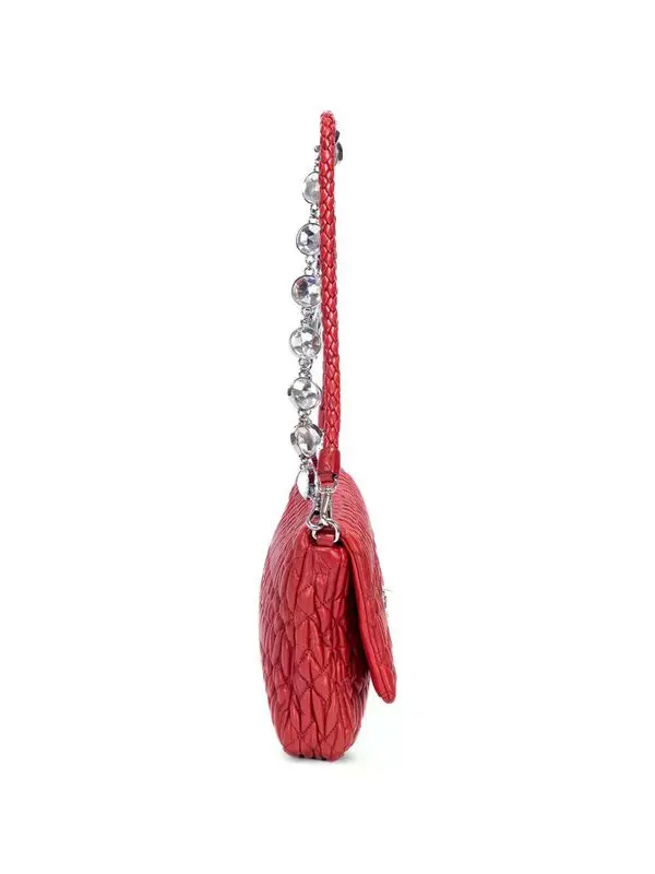 Miu Miu Matelassé-effect Leather Shoulder Bag