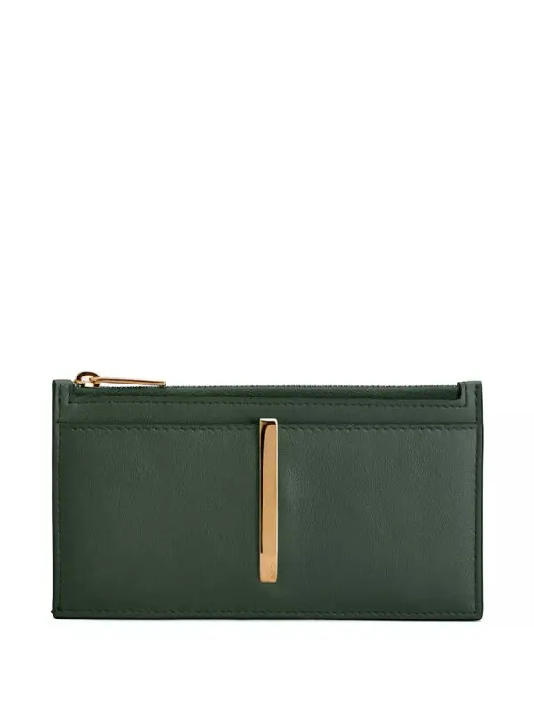 TOD'S Zip Card Holder - Green