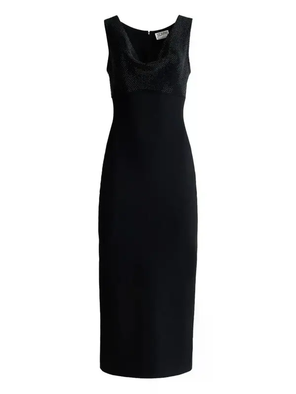 St. John Cowl-neck Midi Dress