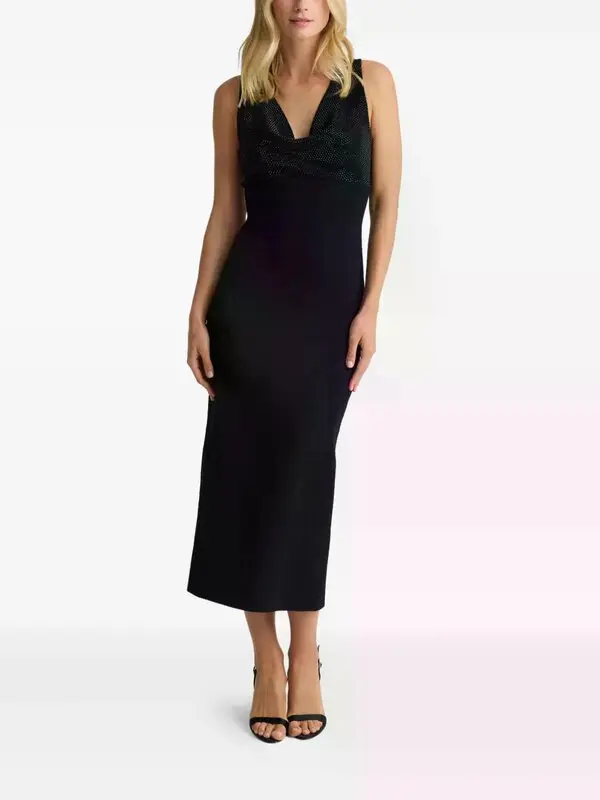 St. John Cowl-neck Midi Dress