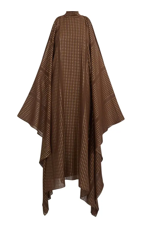TALLER MARMO Agadez Fil Coupé Chiffon Caftan Dress