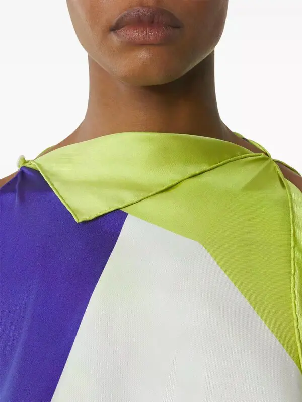 LANVIN Geometric-pattern Top - Purple
