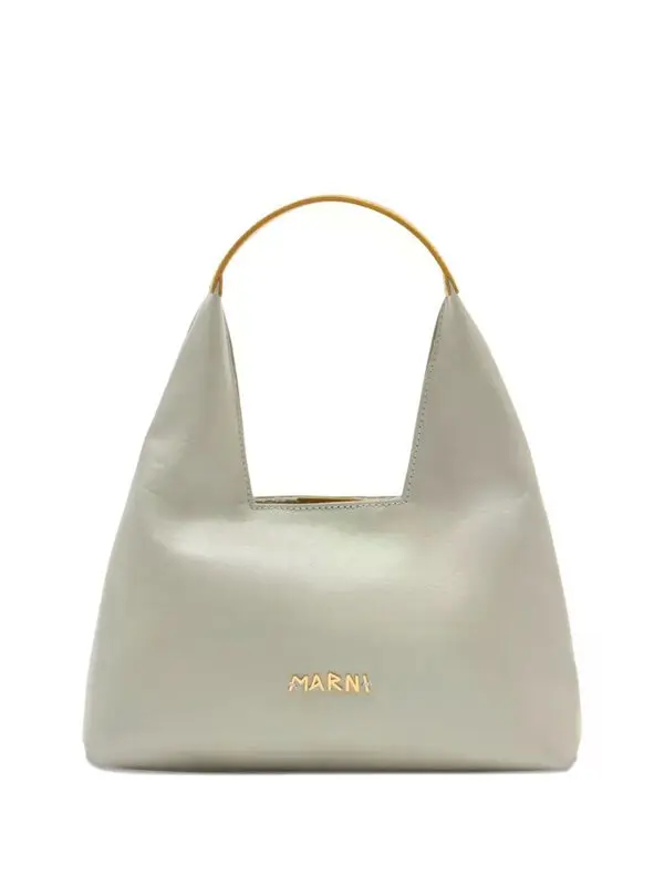 Marni Mini Leather Shoulder Bag - Neutrals