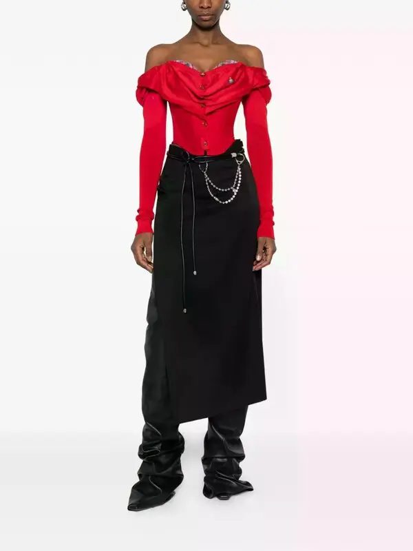 VIVIENNE WESTWOOD Bea Corset Cardigan - Red