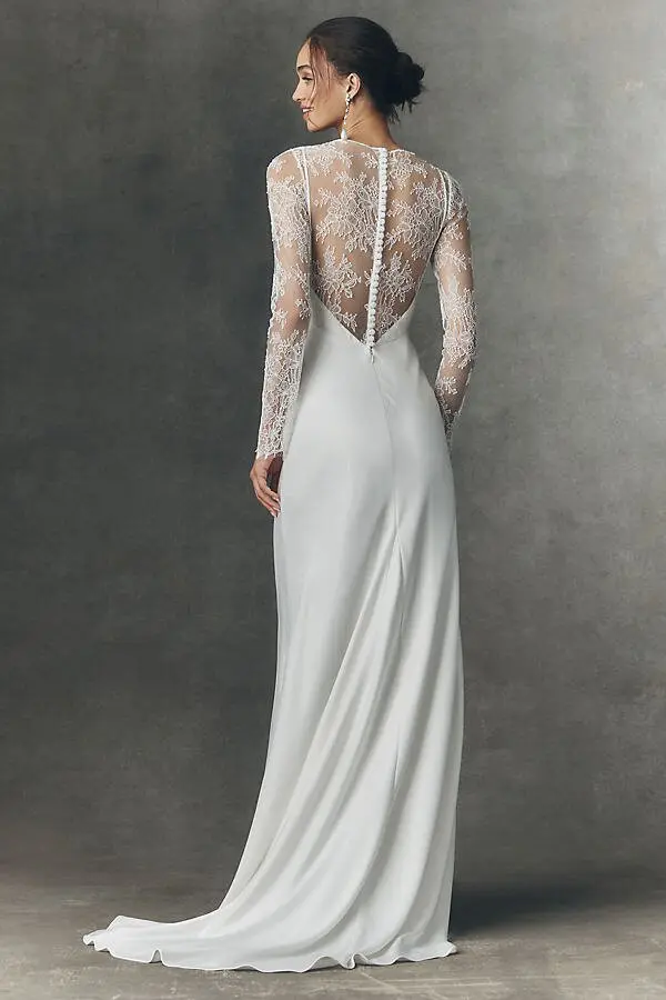 long dusty blue dress Sexy Dusty Blue Long Off-the-shoulder High Split Prom Dresses