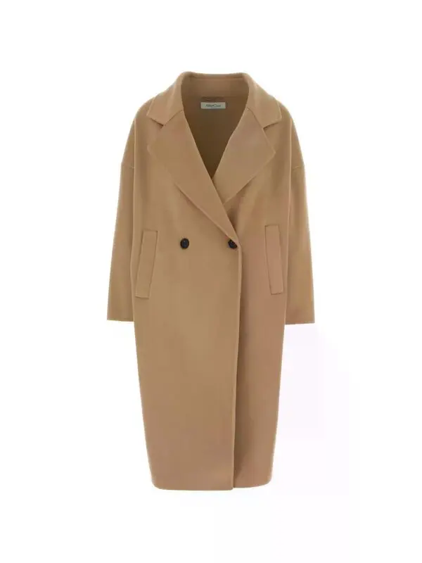 AFTERCOAT Double-breasted Coat - Brown
