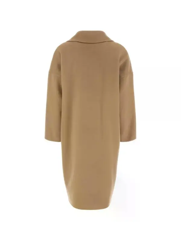 AFTERCOAT Double-breasted Coat - Brown