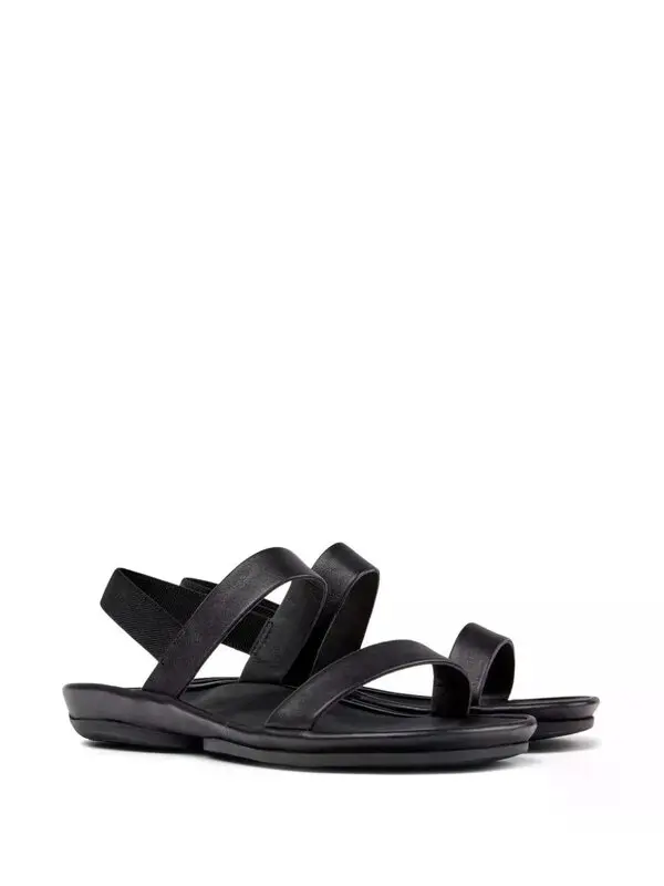 Camper Isla Leather Sandals - Black