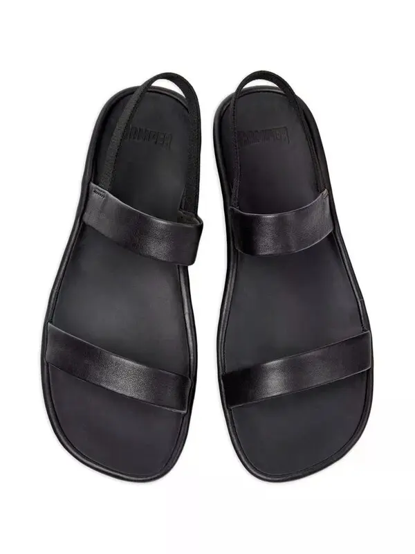 Camper Isla Leather Sandals - Black