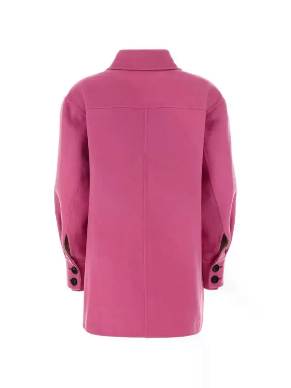 AFTERCOAT Buttoned Coat - Pink