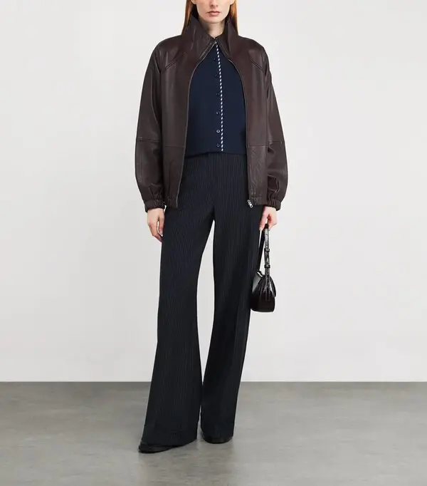 Sandro Wool-cashmere Striped Cardigan