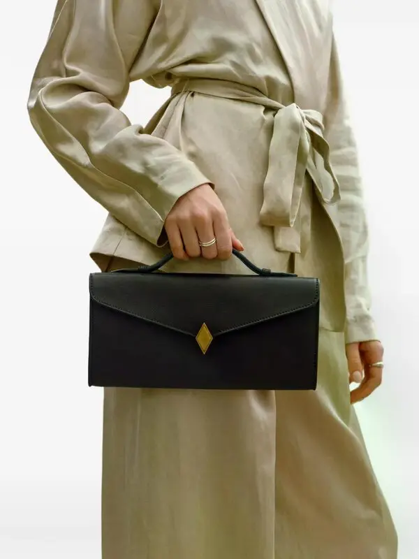 METIER Edge Diamond-embellishment Clutch Bag